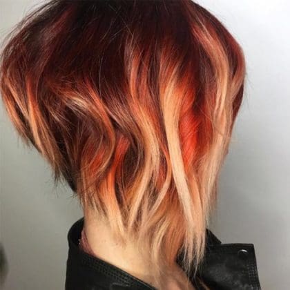 spiky-bob-with-balayage-bob-layeredhair - HAIRS