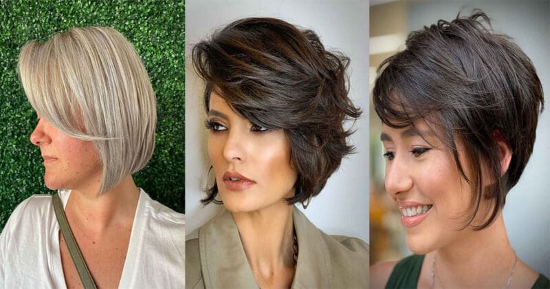 28 Trendy Short Hairstyles with Side Bangs Women Love Right Now