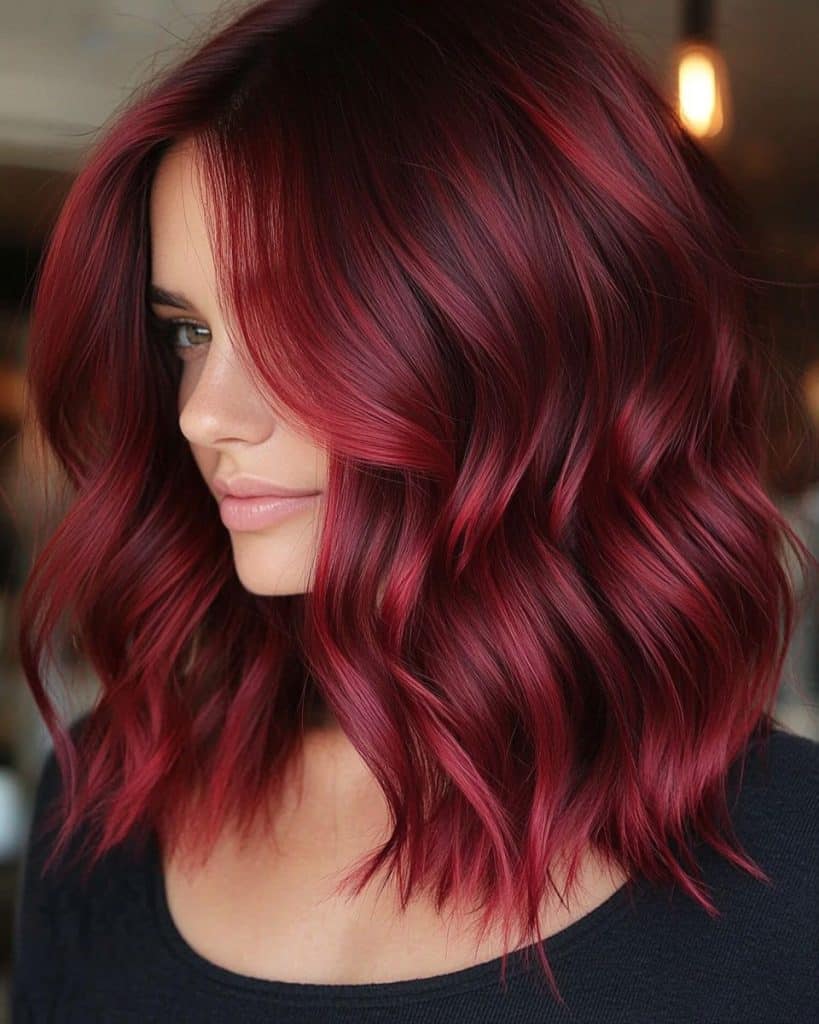 34 Stunning Dark Red Hair Colors to Inspire Your Next Look