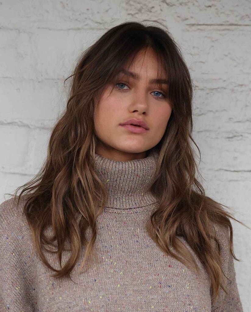 25 Gorgeous Ways to Get Curtain Bangs on Long Hair