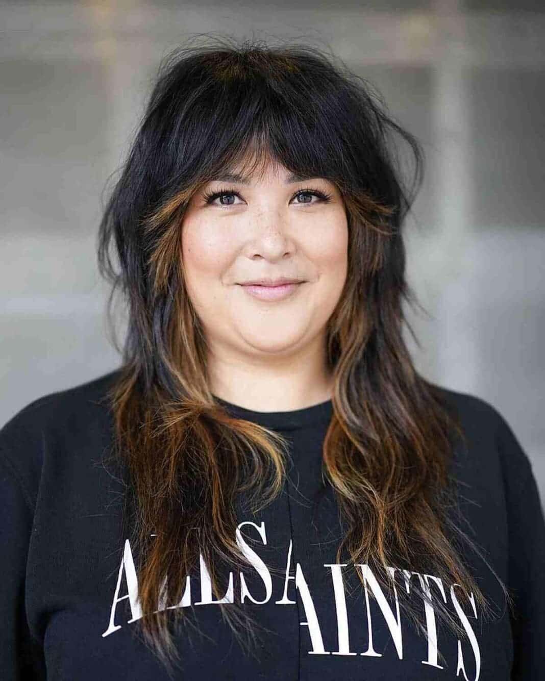 29 Coolest Long Shags with Bangs for a Trendy, New Look