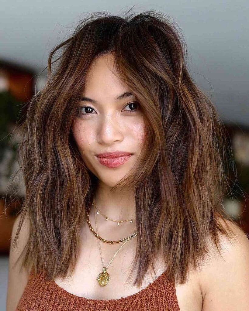 82 Medium Shag Haircuts in Messy Style