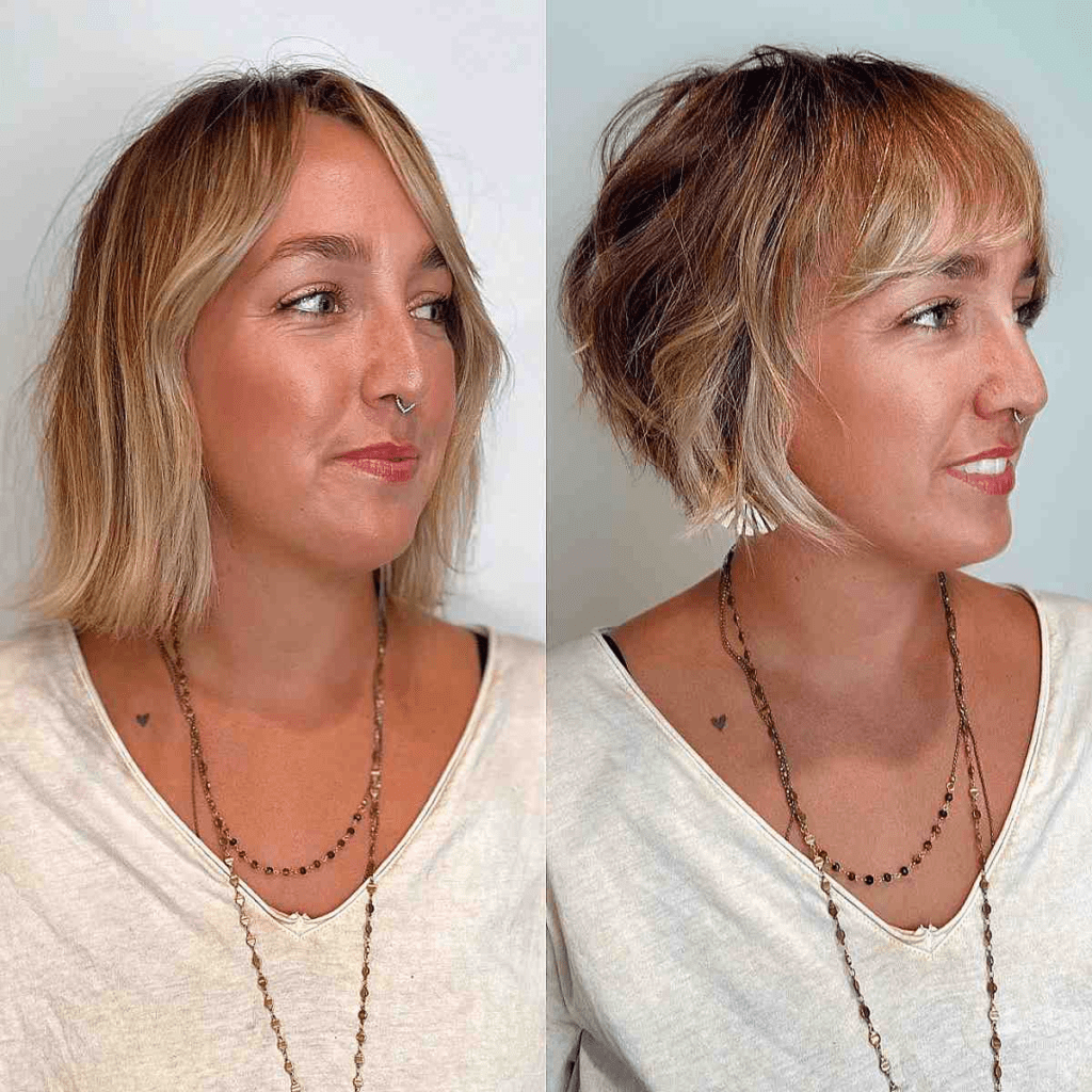 17 Adorable Textured Bob with Bangs Hairstyle Ideas