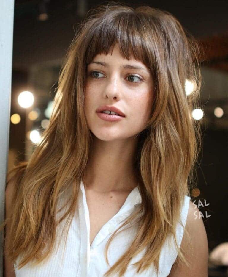 32 Impressive Long Hairstyles with Bangs to Rock Your Look