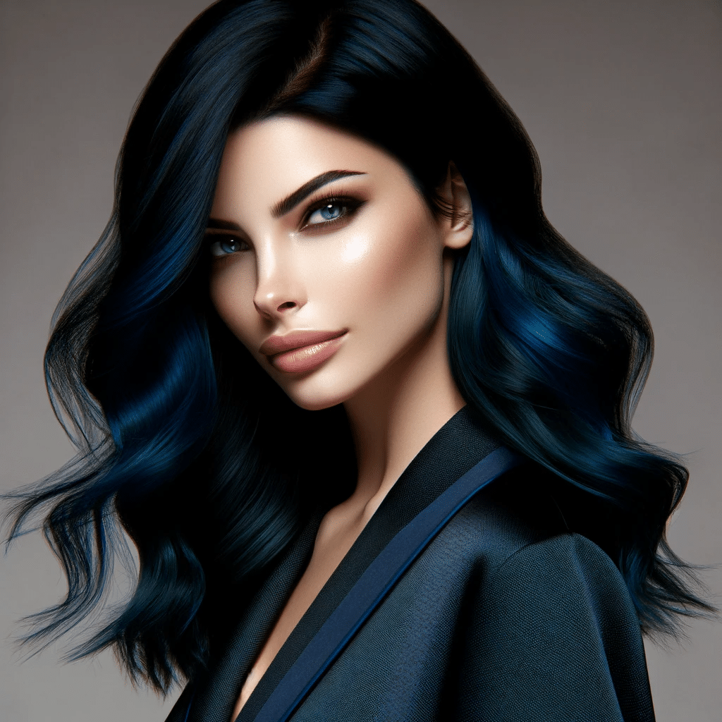 deep black with subtle hints of blue - HAIRS