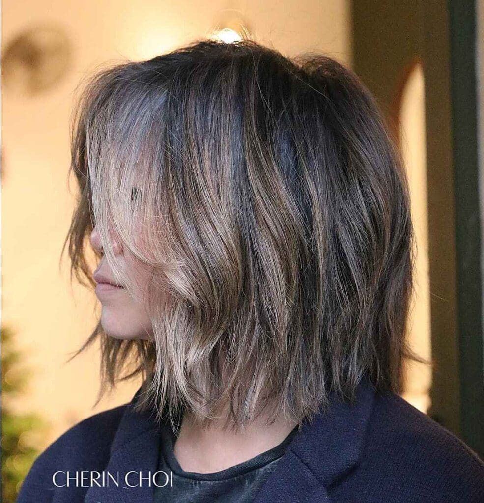 29 Choppy Layered Bobs for Thick Hair to Be Less Poofy