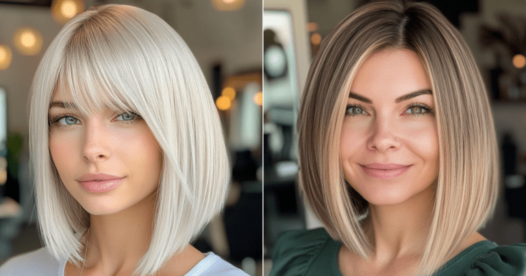 40 Chic Long Bobs with Curtain Bangs to Try