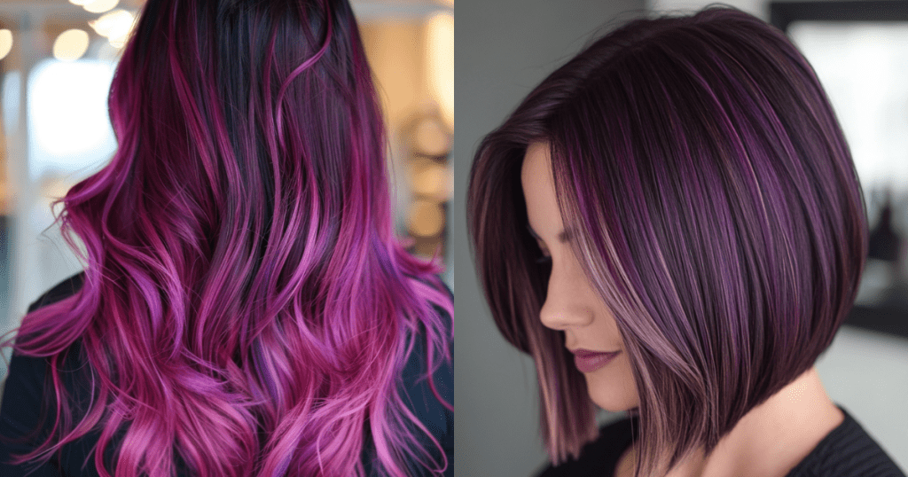 25 Chic Purple Balayage Styles for a Fresh and Vibrant Look
