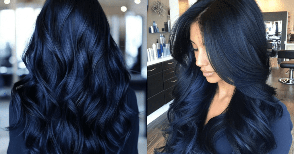 34 Stunning Blue Balayage Hair Color Ideas That Will Turn Heads | HAIRS