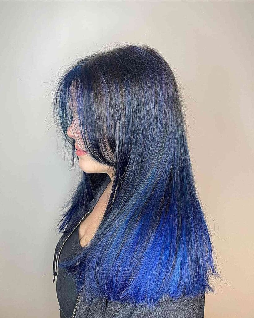 34 Stunning Blue Balayage Hair Color Ideas That Will Turn Heads