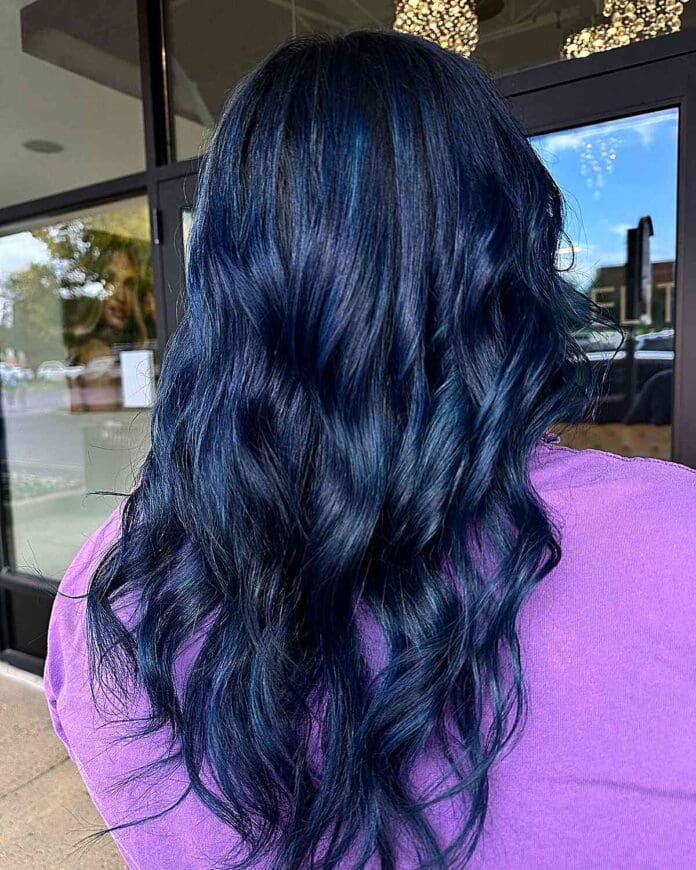 25 Dark Blue Hair Ideas and How to Get the Look in 2025