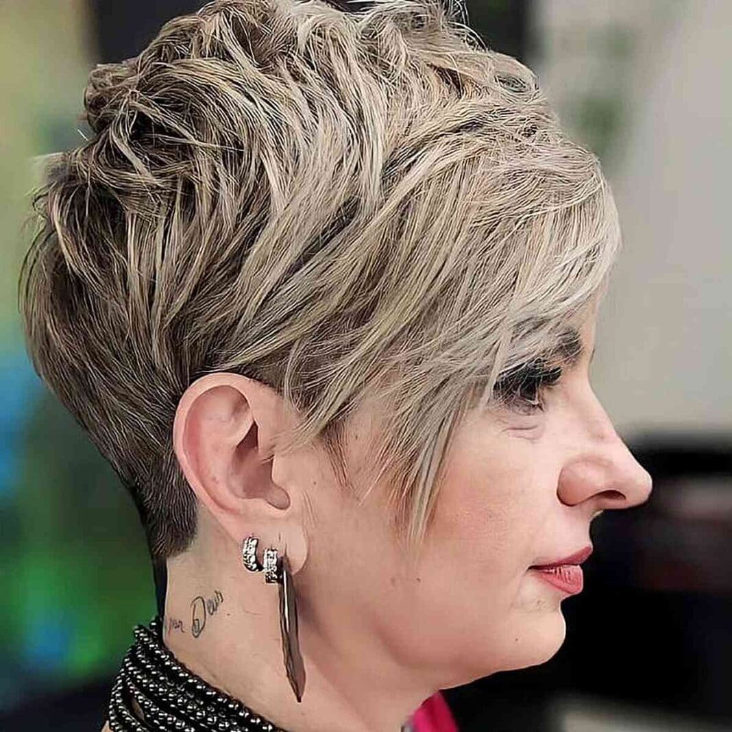 37 Modern Pixie Cut with Bangs for a Face-Framing Effect