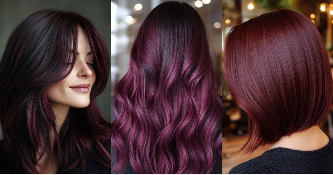 29 Burgundy Balayage Hair Color Ideas for a Cool Reddish Hue