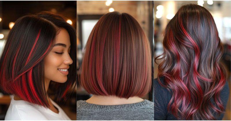 28 Hottest Brown Hair with Red Highlights
