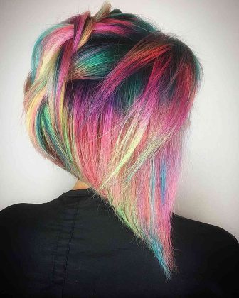 27 Bright and Bold Rainbow Hair Styles for 2025 | HAIRS