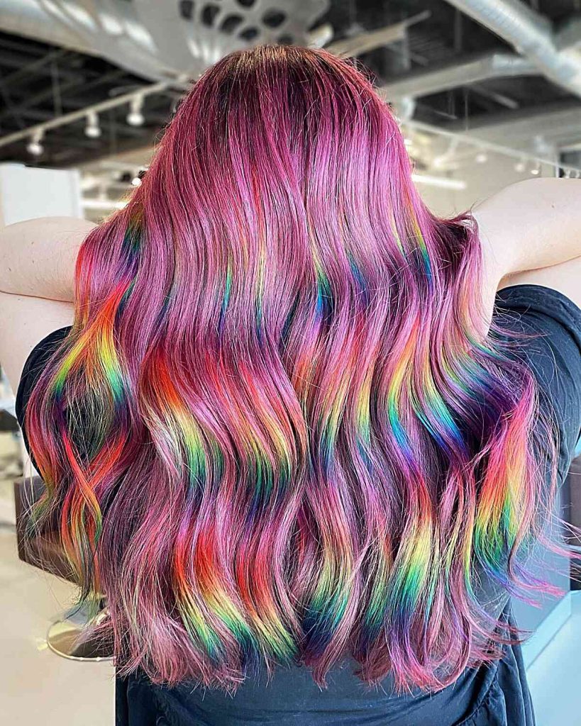 27 Bright and Bold Rainbow Hair Styles for 2025 | HAIRS