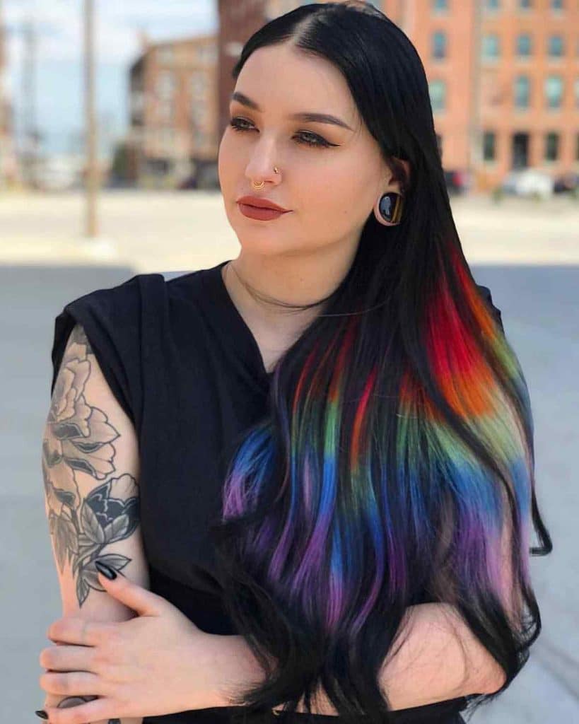 24 Rainbow Hair Ideas for 2025 | HAIRS