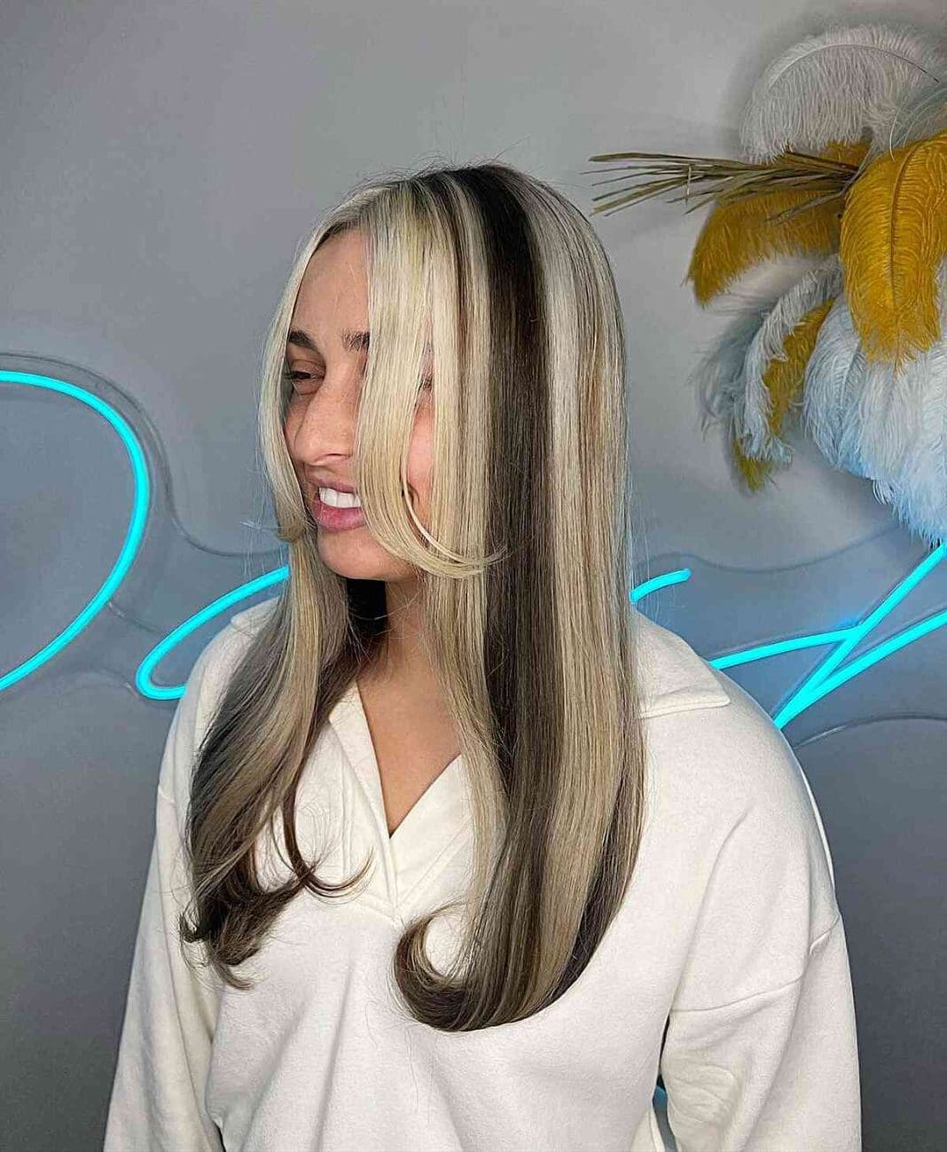 28 Bold and Beautiful Skunk Stripe Hair Ideas to Try Now